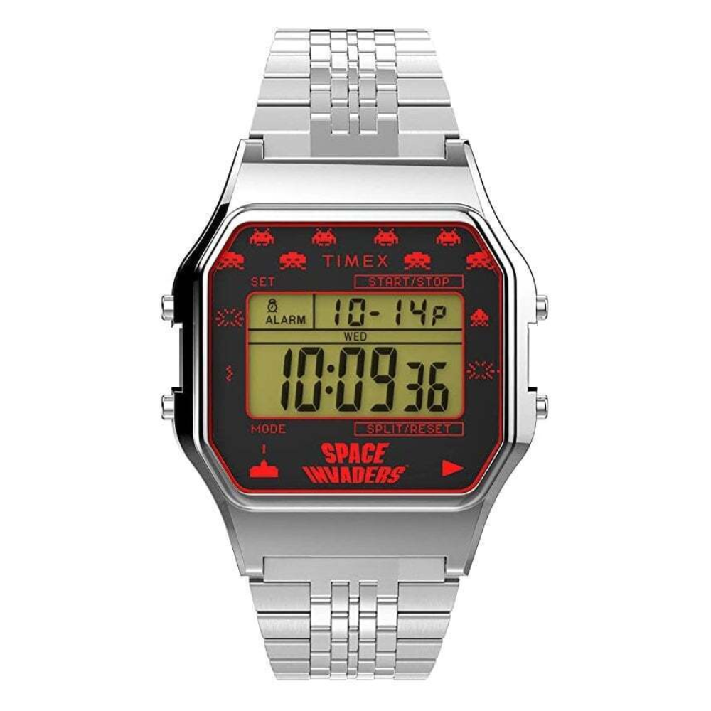 Reloj Timex Vintage T80 x Space Invaders TW2V30000 Plateado - Dando la ...