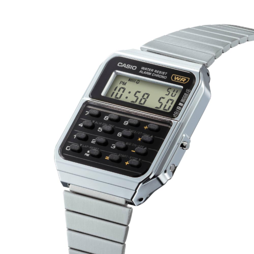 Reloj Calculadora Casio Vintage CA-500WE-1A Plateado - Dando la Hora ...
