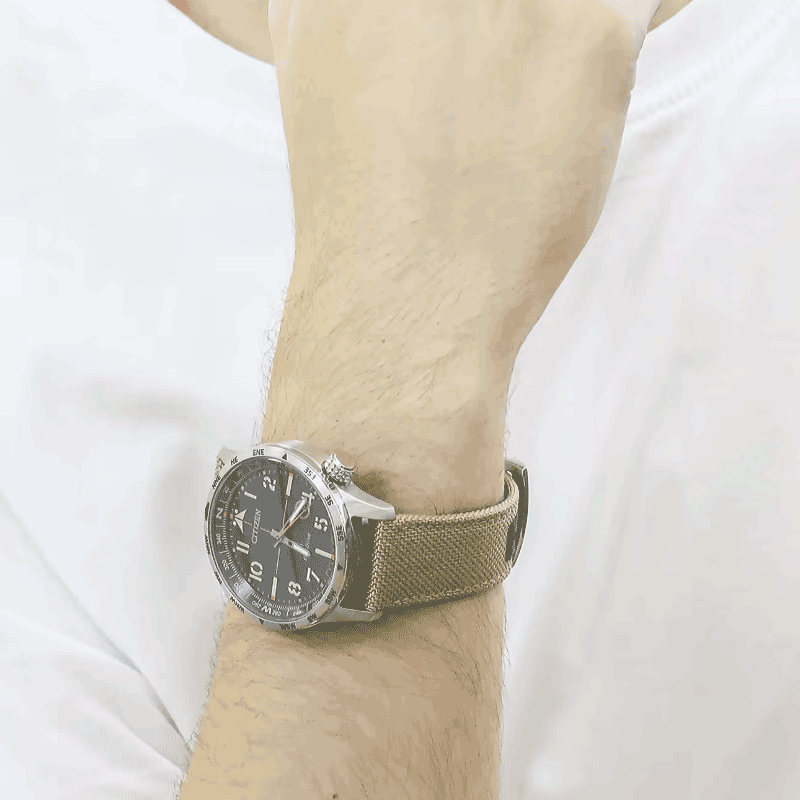 Reloj Citizen Eco- Drive BM7550-10E Solar Cal. E111 43mm - Dando La Hora