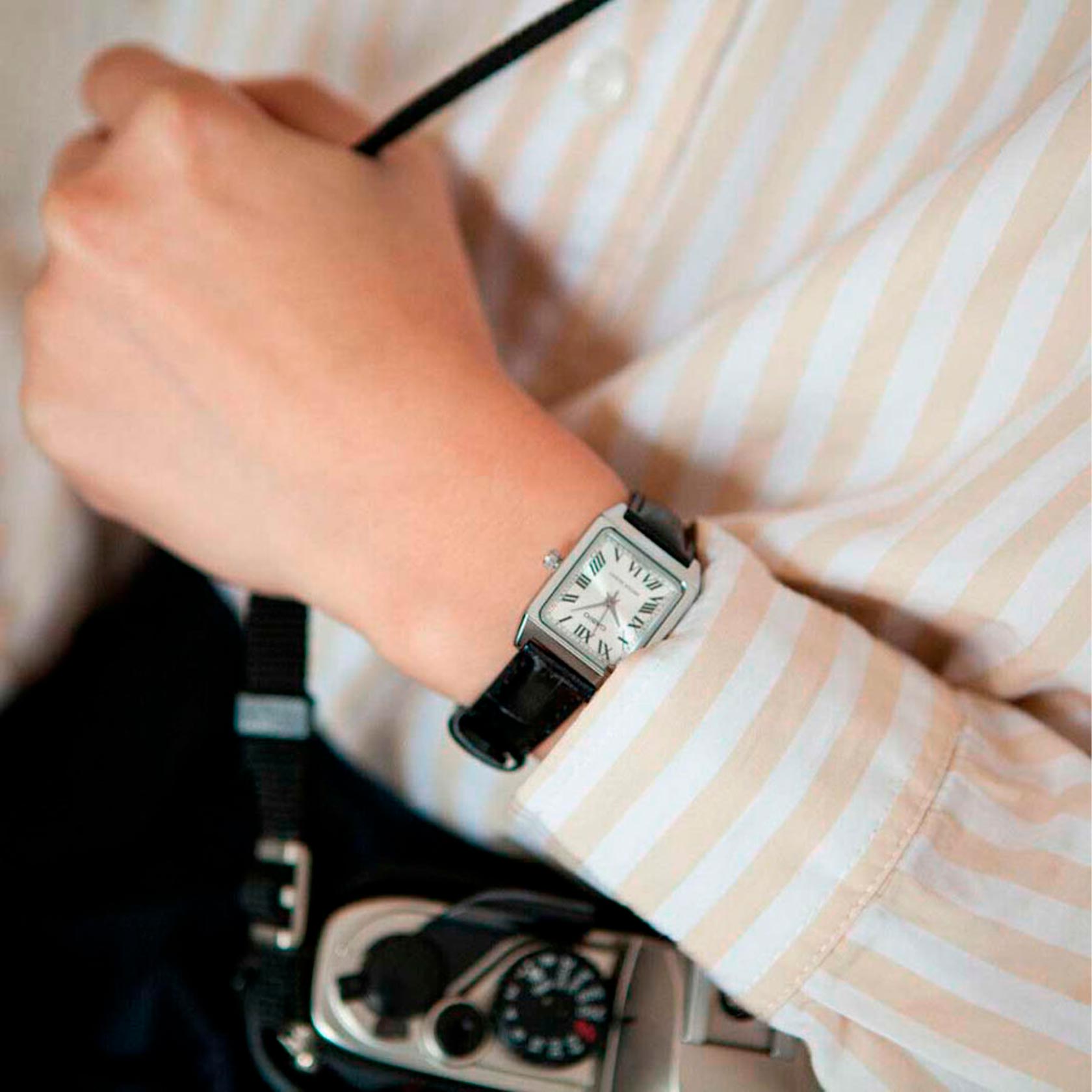 Reloj Casio Tank Análogo LTP-V007L-7B1UDF Cuero Dial - Dando la Hora ...