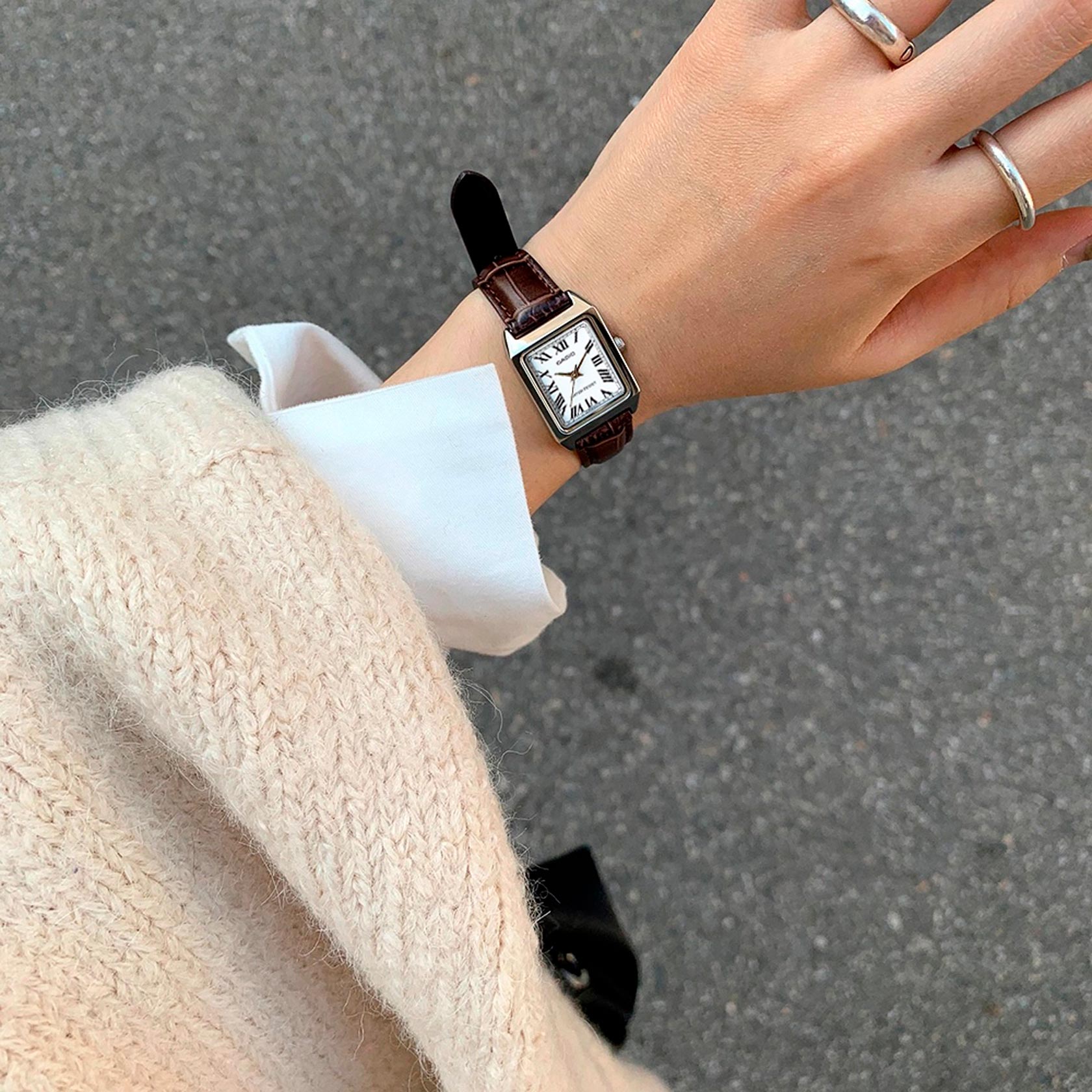 Reloj Casio Tank Análogo LTP-V007L-7B2UDF Cuero Dial - Dando la Hora ...