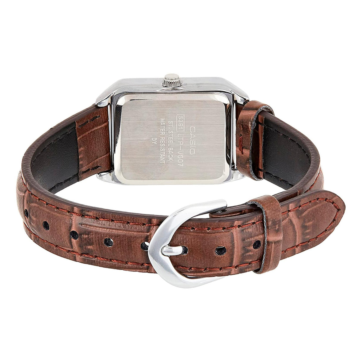 Reloj Casio Tank Análogo LTP-V007L-9BUDF Cuero Dial - Dando la Hora ...