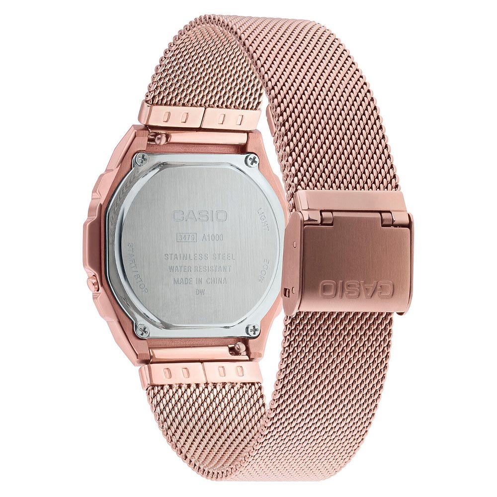 Reloj Casio Vintage A1000MCG-9 Caja Metálica Rosa Nácar - Dando la Hora ...