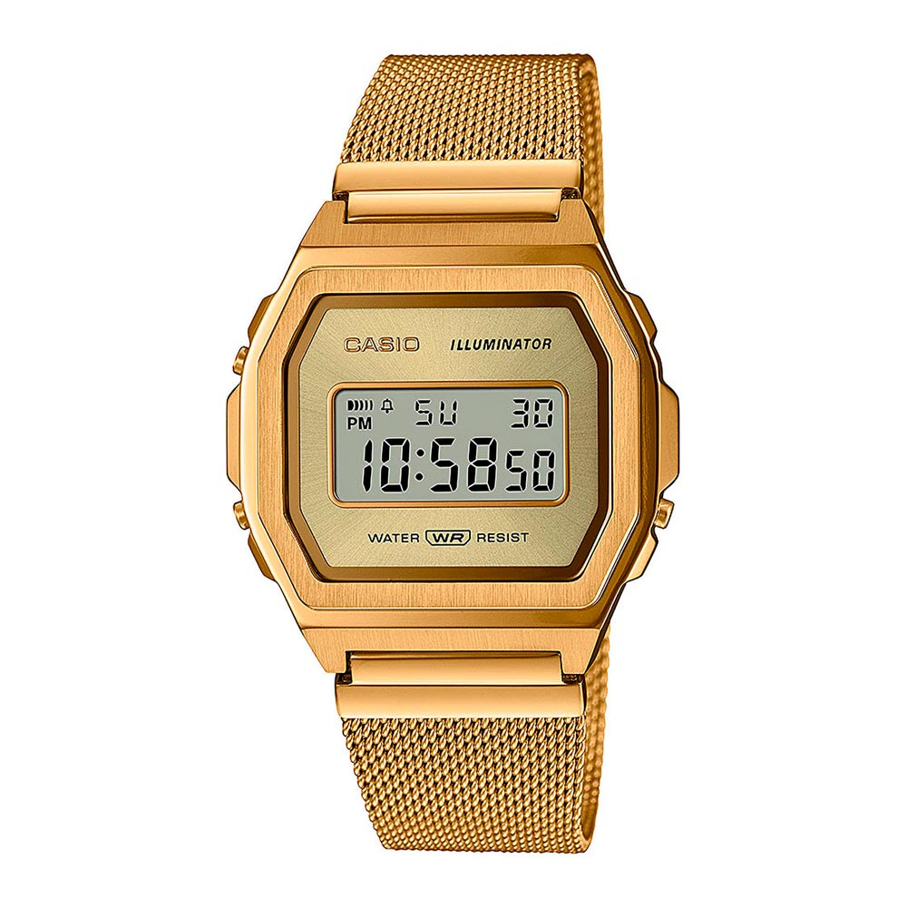 Reloj Casio Vintage A1000MG-9 Caja Metálica Rosa Nácar - Dando la Hora ...