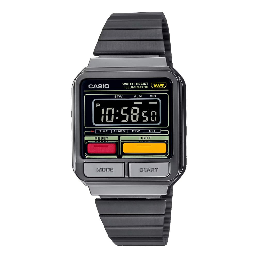 Reloj Casio Vintage A120WEGG-1BDF Plateado - Dando la Hora - Dando La Hora
