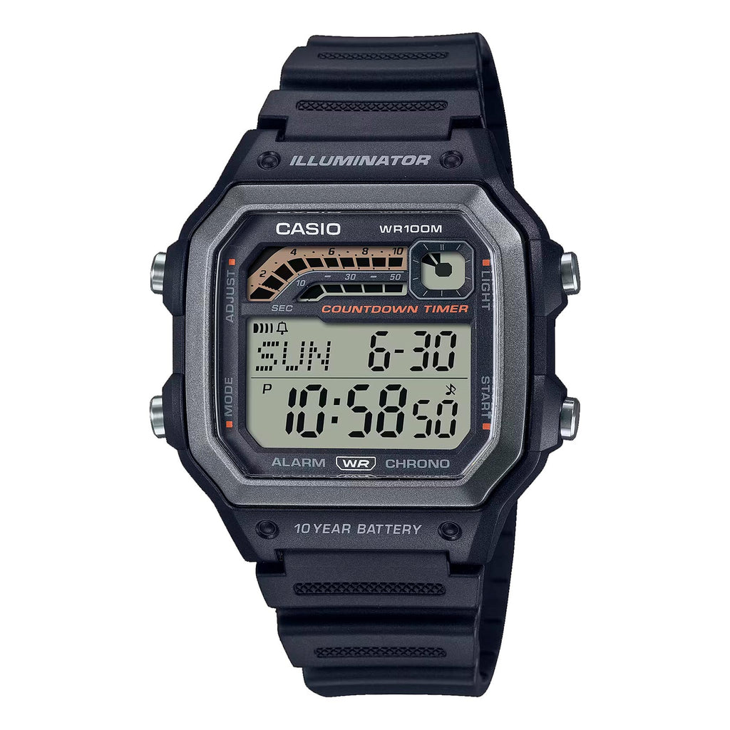 Reloj Casio Vintage Countdown Timer WS-1600H-1AV Gris - Dando la Hora ...