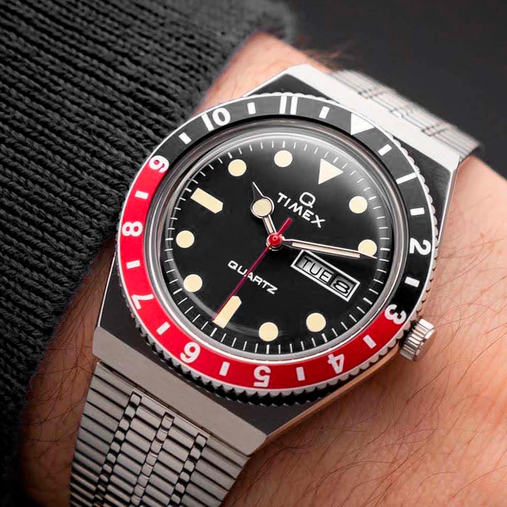 Reloj Análogo Q Timex Reissue TW2U61300 1979 Acero 38mm - Dando la Hora ...