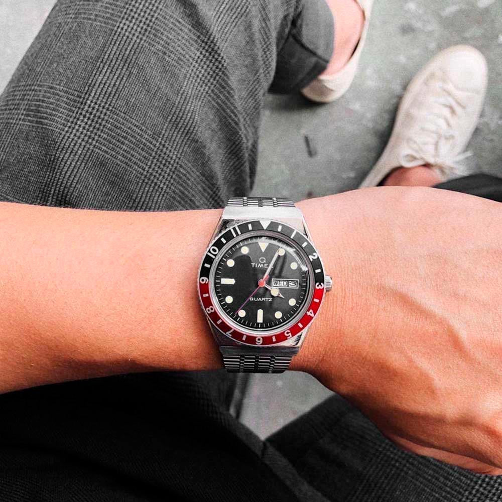 Reloj Análogo Q Timex Reissue TW2U61300 1979 Acero 38mm - Dando la Hora ...