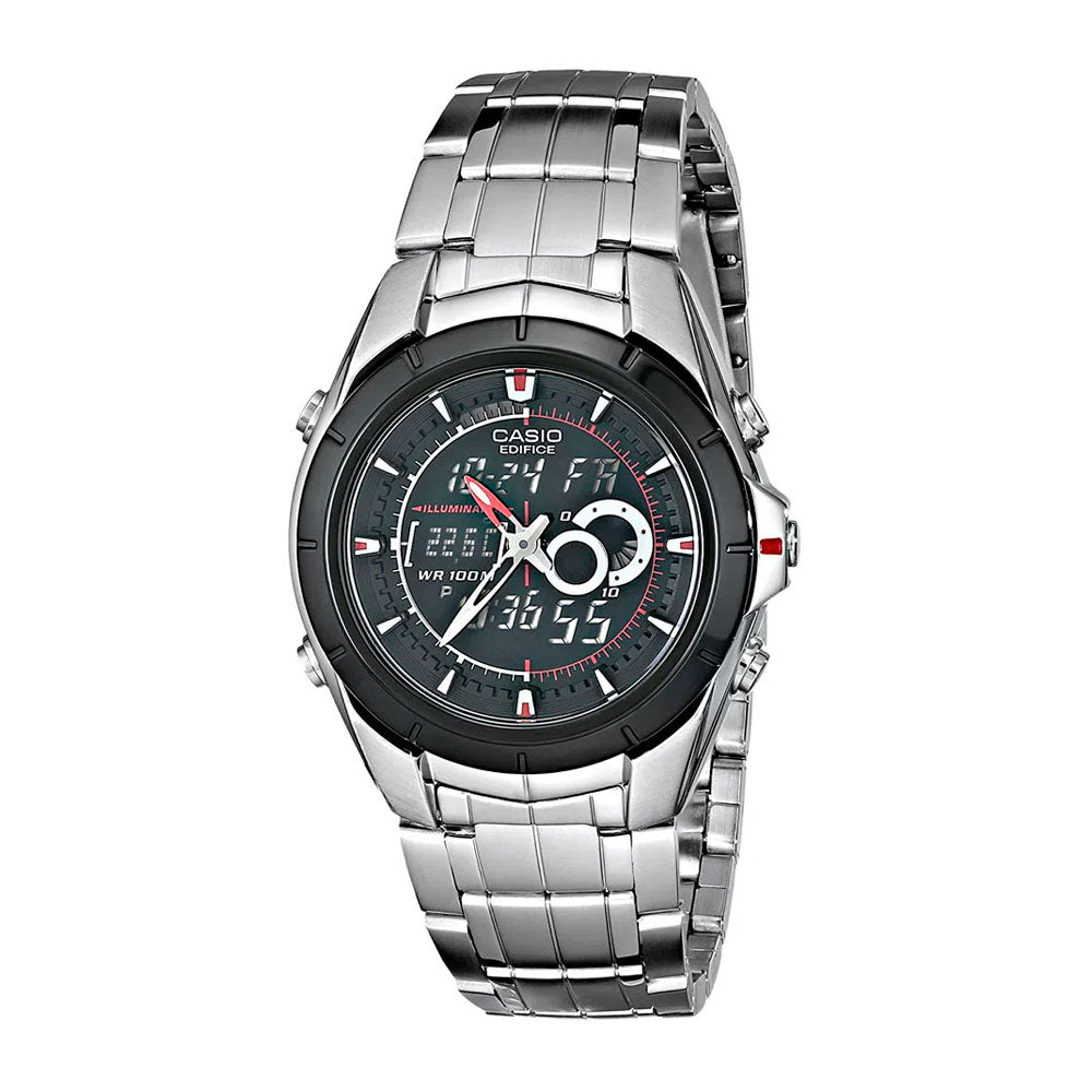 Reloj Casio Edifice EFA-119BK-1AVCF Termómetro Dando la Hora – Dando La ...