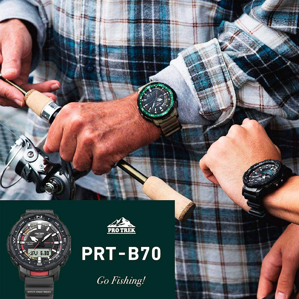 Reloj Casio Pro Trek PRT-B70-5DR Quad Sensor Bluetooth - Dando la Hora ...