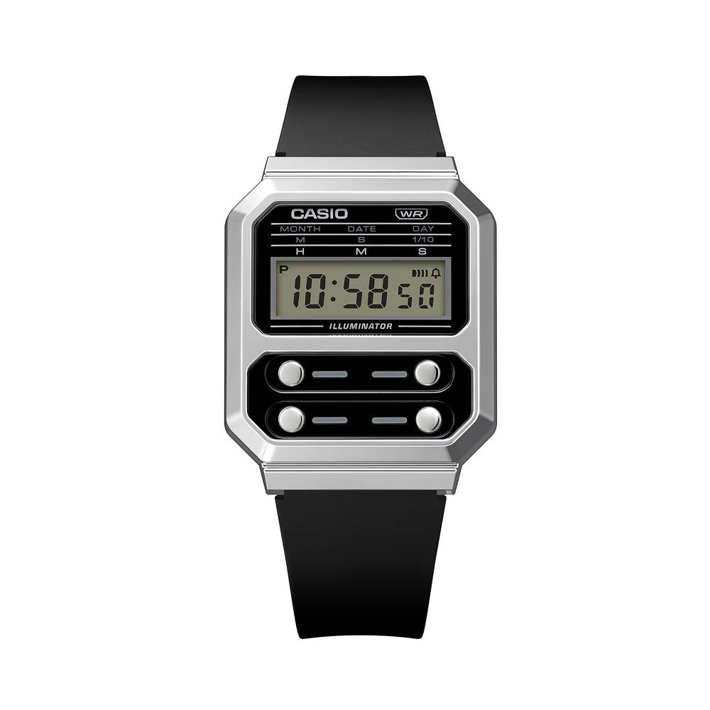 Reloj Casio Vintage A100WEF-1ADF Alien F-100 Plateado - Dando la Hora ...