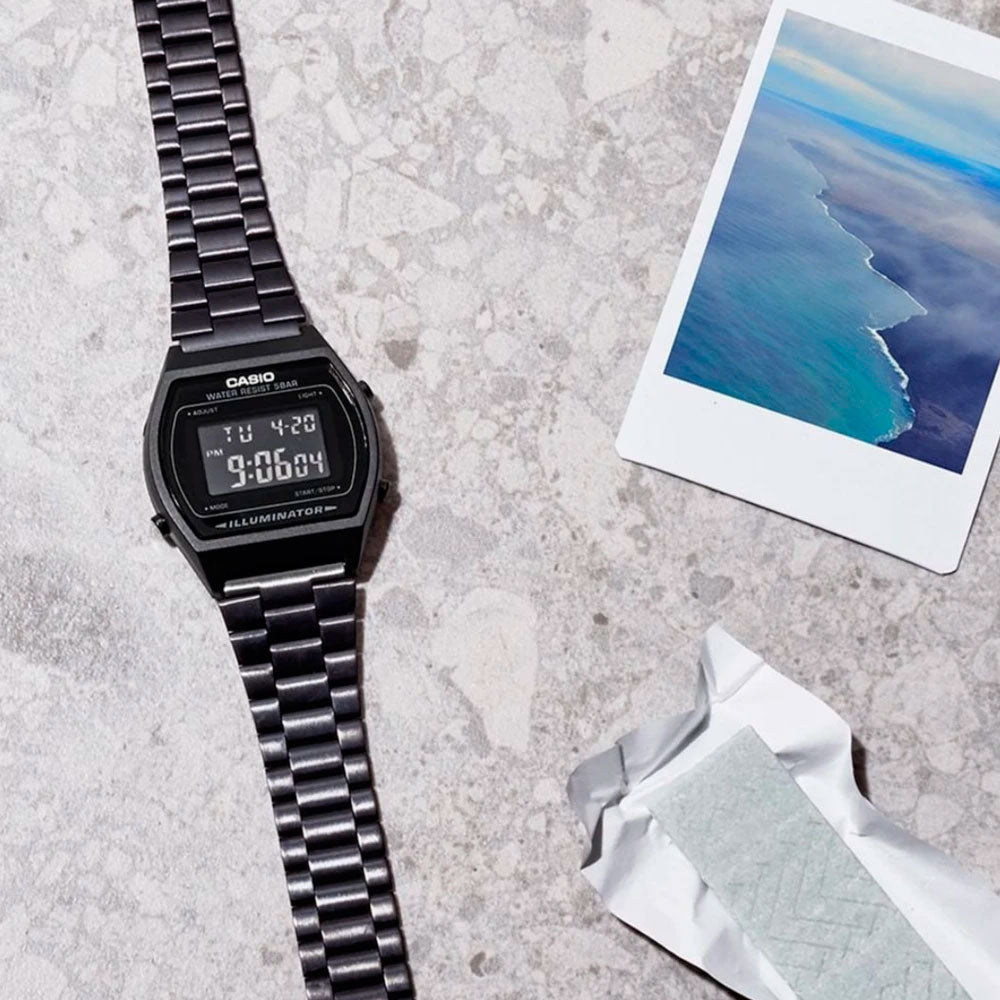 Reloj Casio Vintage B640WB-1BEF Digital Metálico Negro - Dando la Hora – Dando La Hora