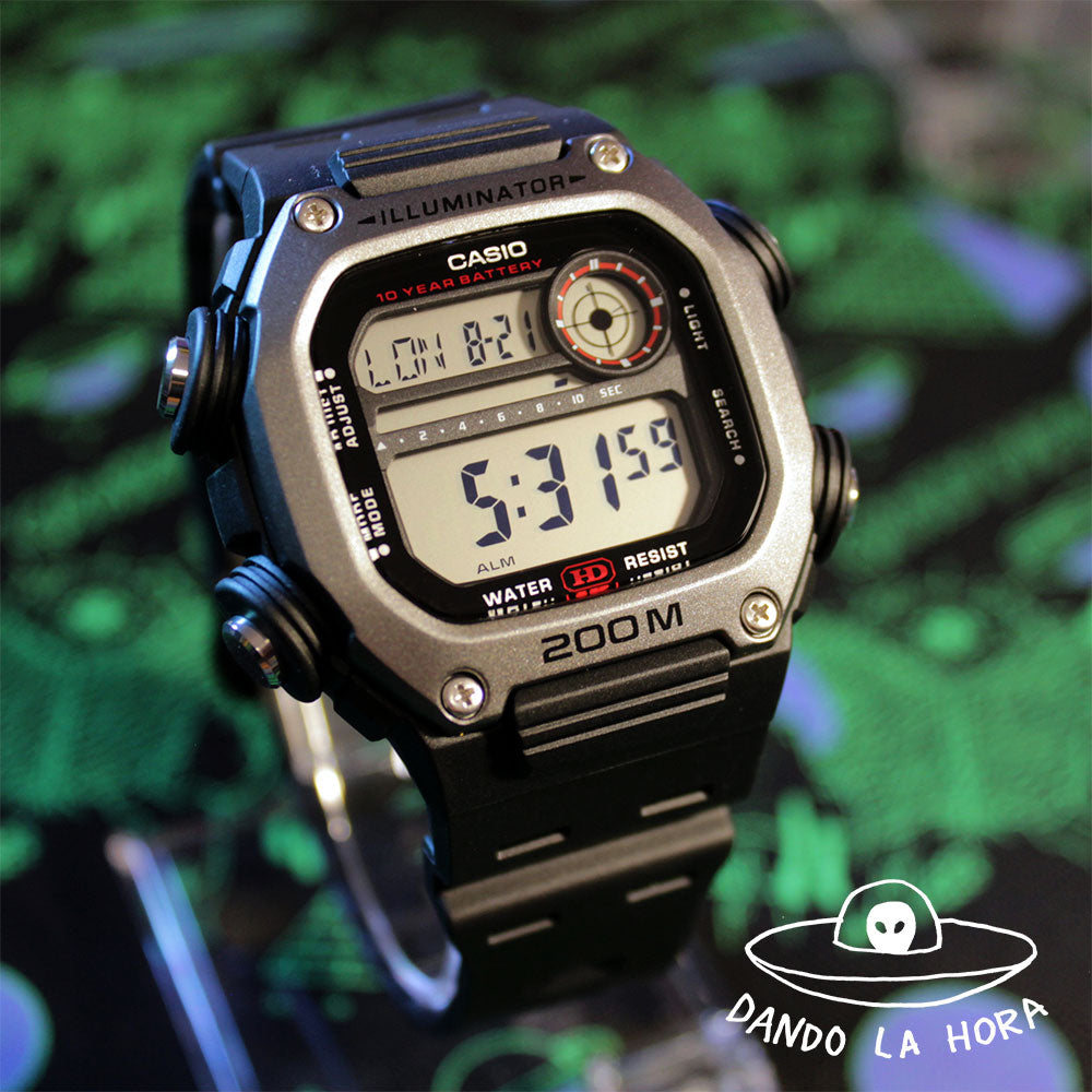 Reloj Casio Vintage DW-291H-1AVDF World Time Pantalla Gris - Dando la Hora - Dando La Hora