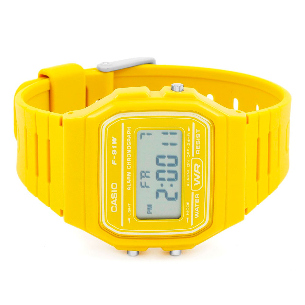 Reloj Casio Vintage F-91WC-9A Amarillo Digital - Dando la Hora - Dando ...