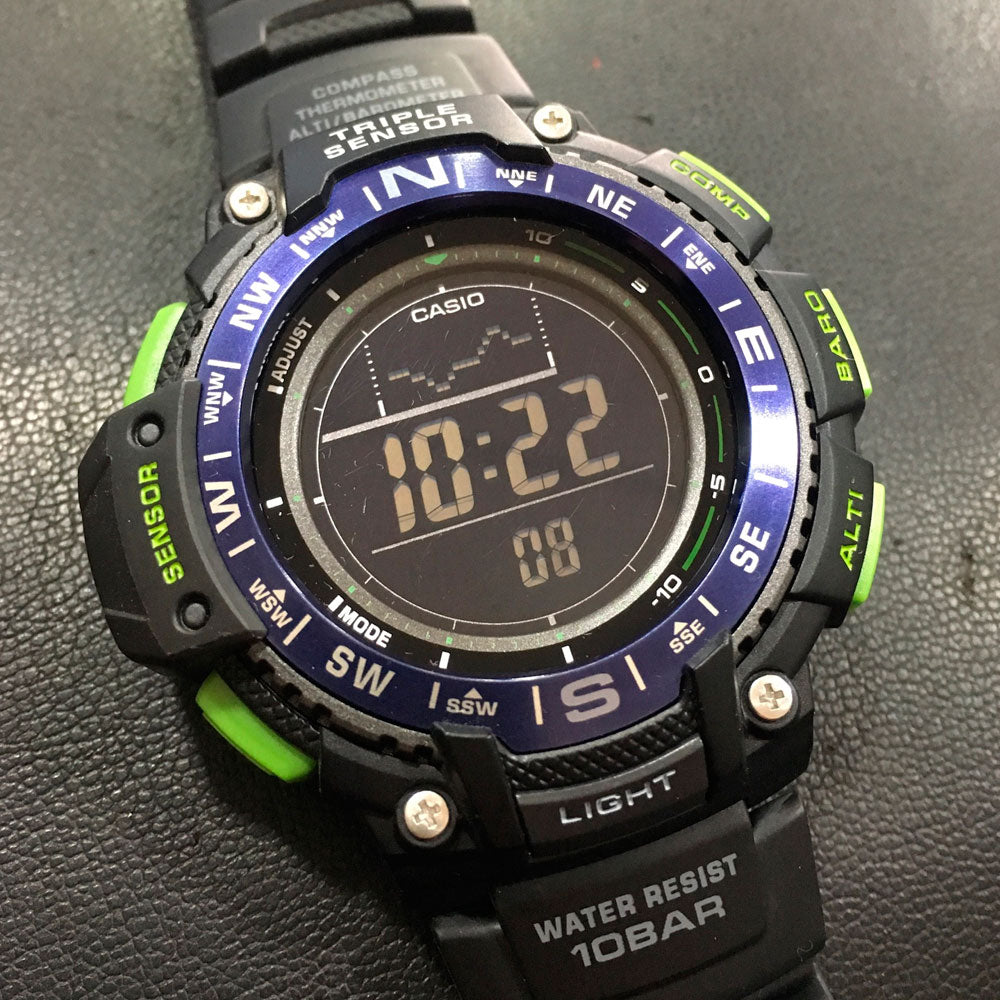 Reloj Casio Vintage Triple Sensor SGW-1000-2BCF - Dando la Hora - Dando ...
