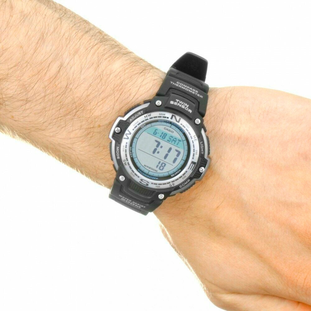 Reloj Casio Vintage Twin Sensor SGW-100-1VEF Claro - Dando la Hora - Dando La Hora