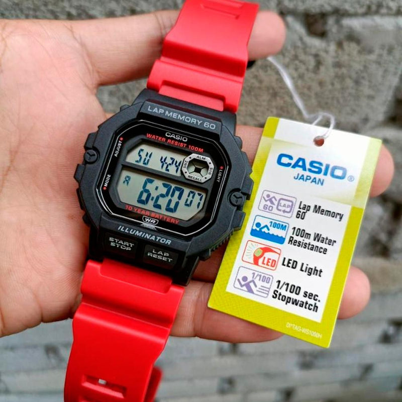 Reloj Casio Vintage WS-1400H-4AVDF Lap Memory 60 - Dando la Hora ...