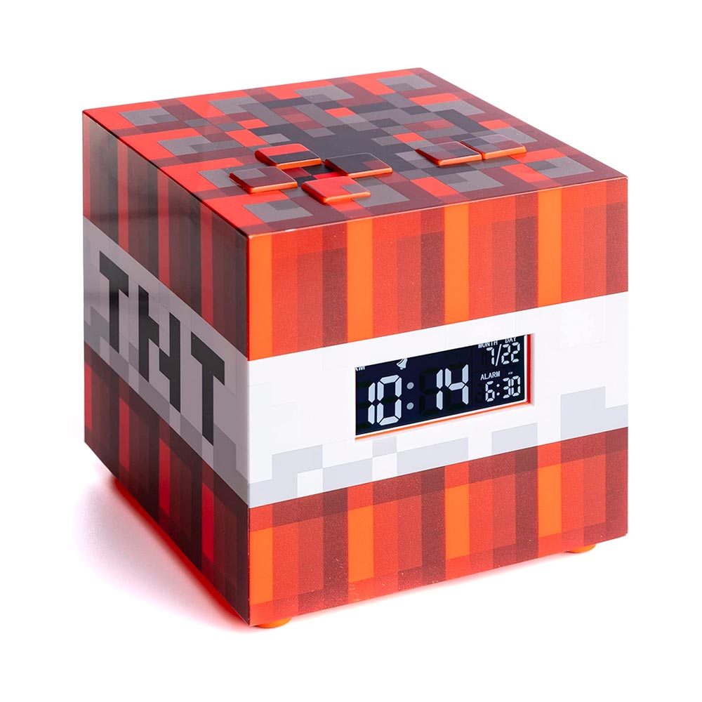 Reloj Despertador Minecraft TNT Licenced By Mojang USB - Dando la Hora ...