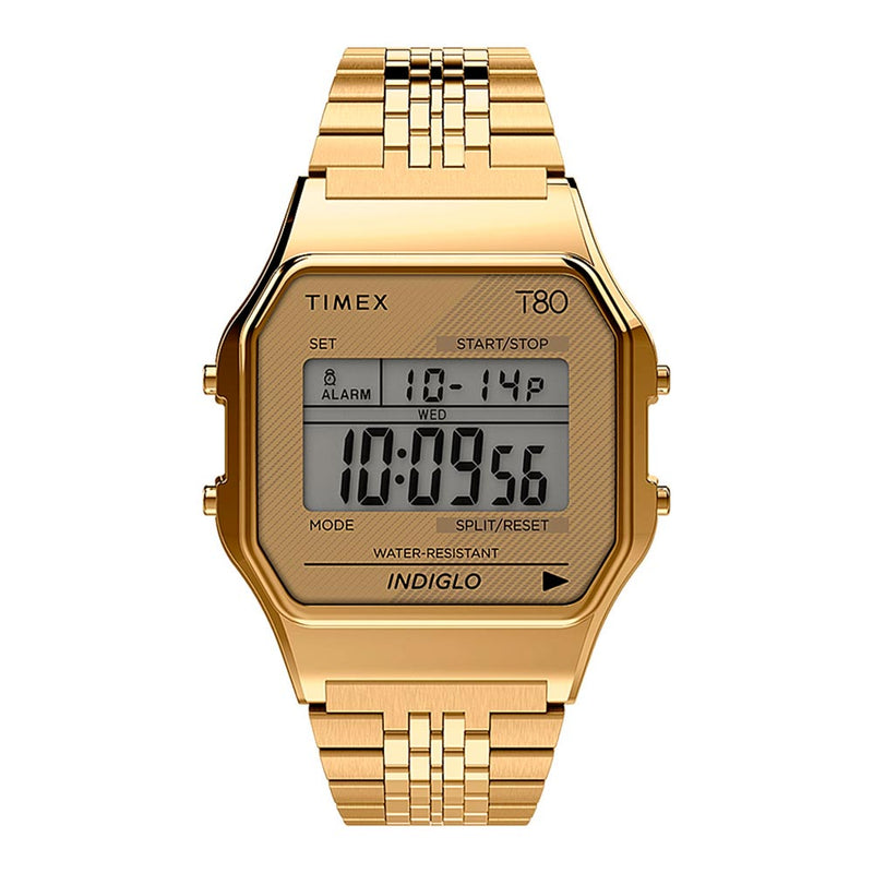 Reloj Timex Indiglo T80 Vintage TW2R79200 Dorado - Dando la Hora - Dando La Hora