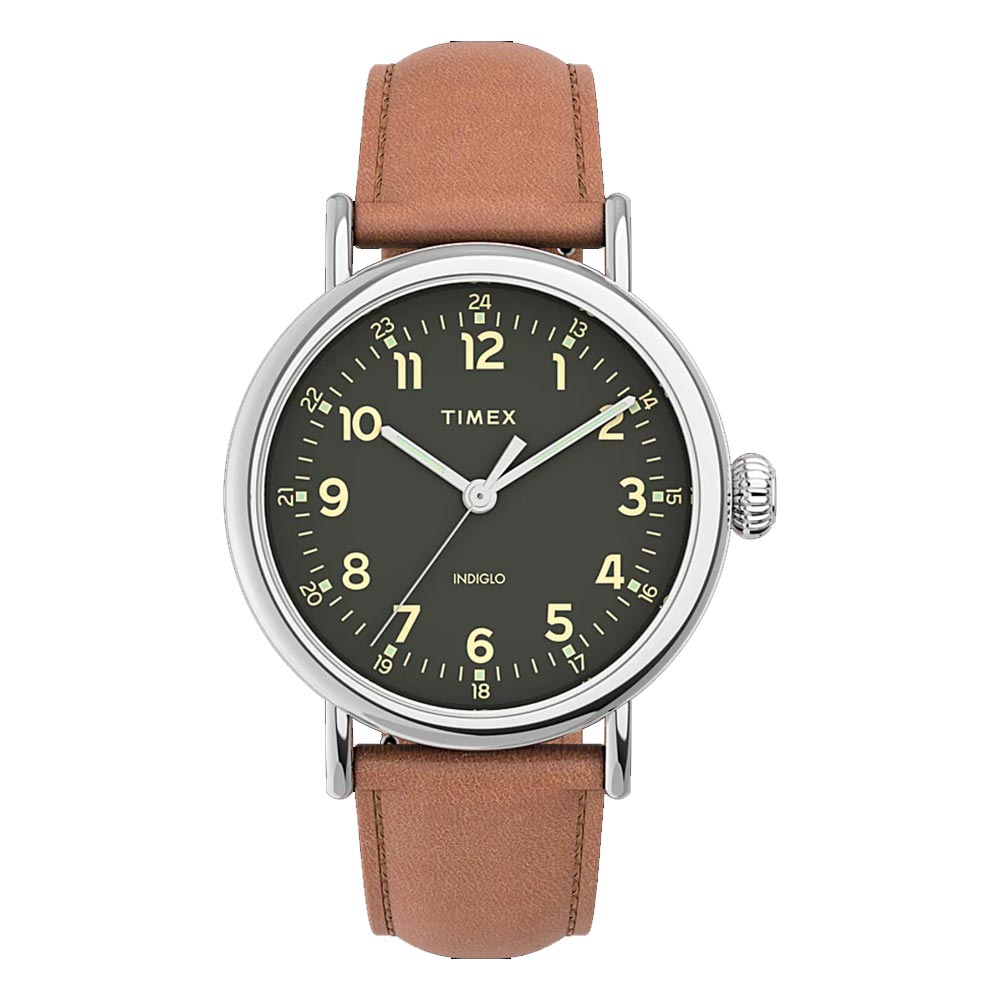 Reloj Timex Standard TW2V27700 Indiglo Cuero - Dando la Hora – Dando La Hora