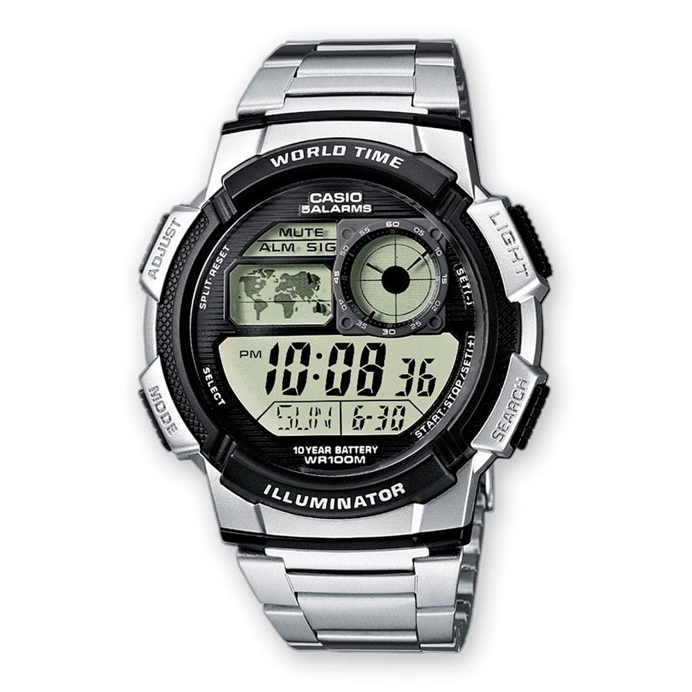 Reloj World Time Royale Casio Vintage AE-1000WD-1AVDF - Dando la Hora - Dando La Hora