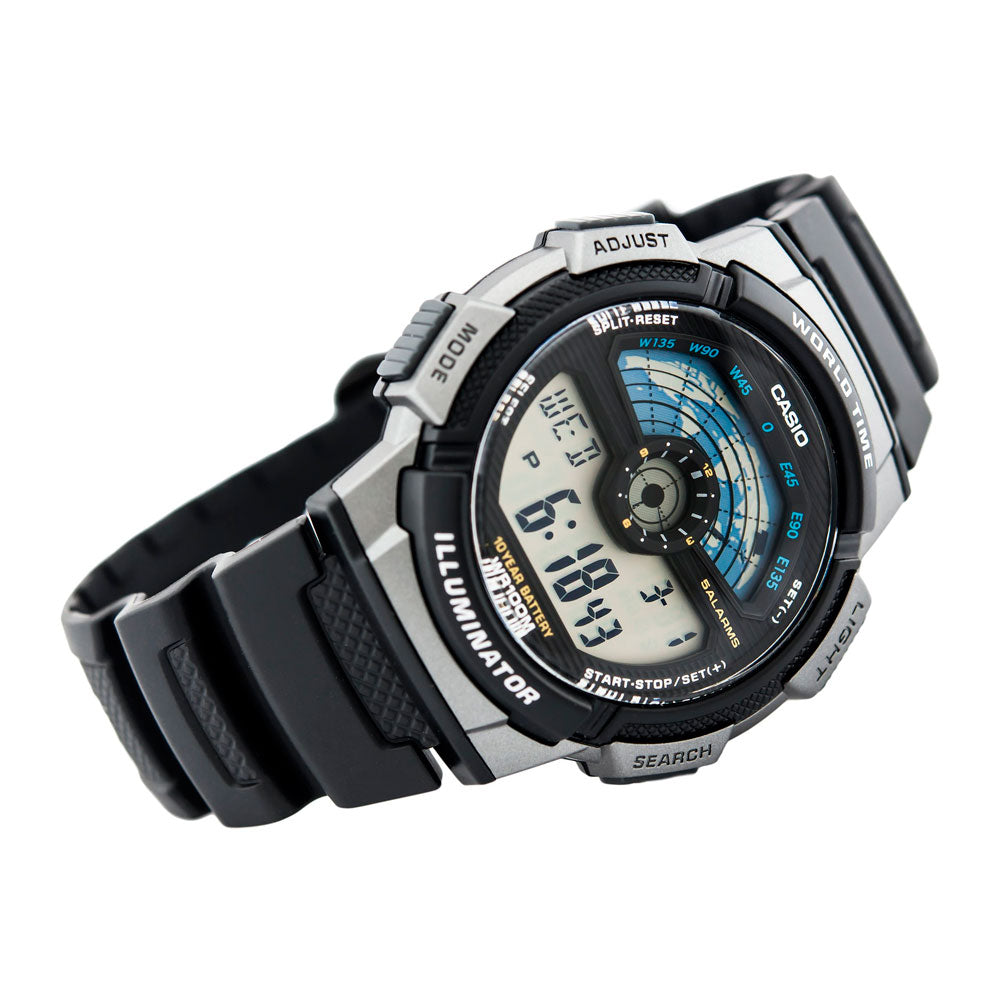 Reloj World Time Royale Casio Vintage AE-1100W-1AVDF - Dando la Hora - Dando La Hora